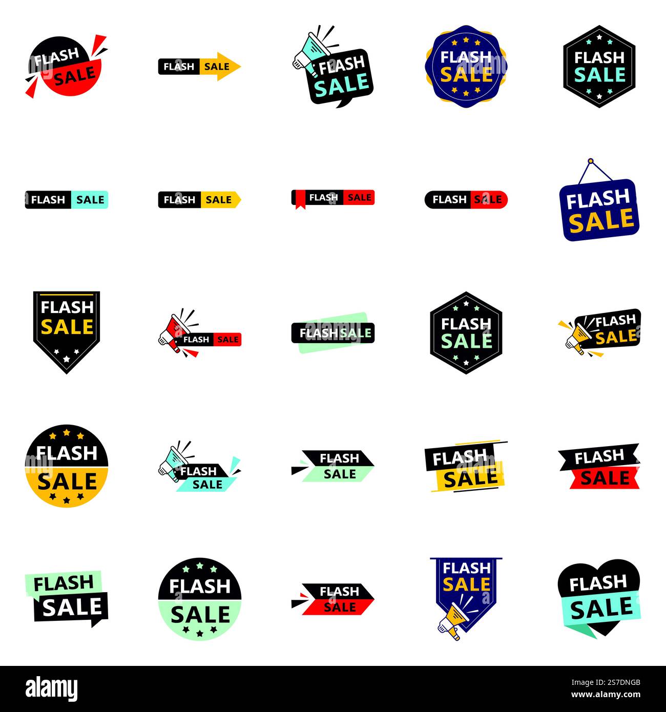 The Flash Sale Vector Pack 25 Impactful Designs for Graphic and Product ...