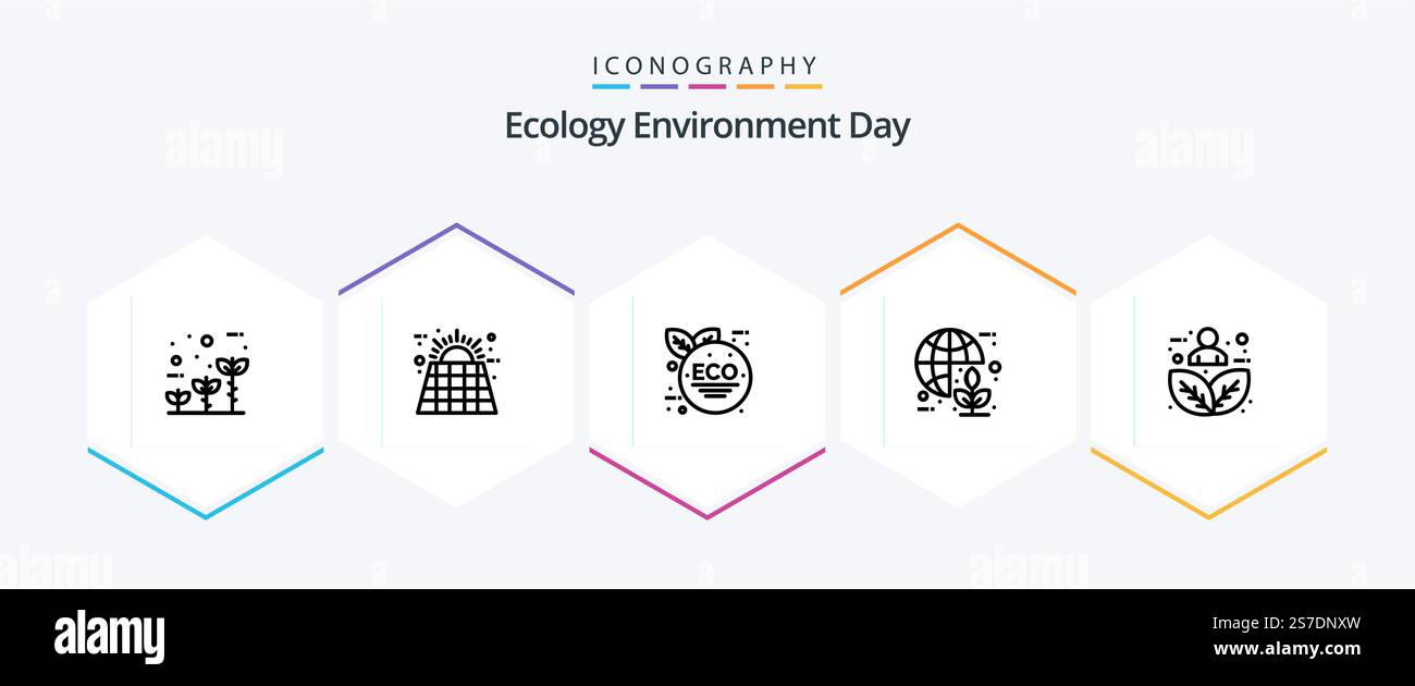 Ecology 25 Line icon pack including plant leaf. world. energy. green ...