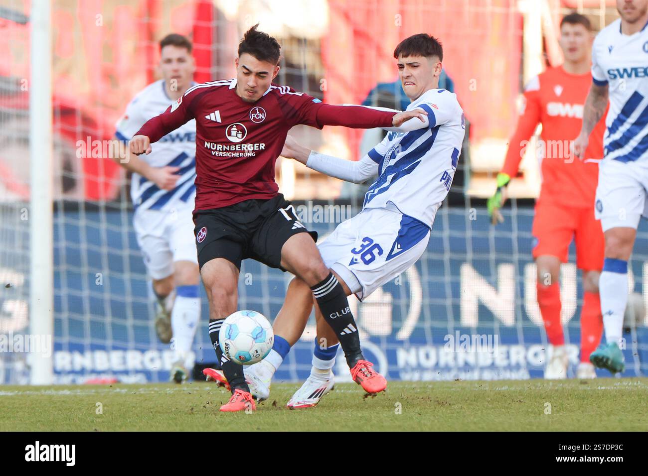 Nuremberg, Germany. 19th Jan, 2025. Soccer: Bundesliga 2, 1. FC ...