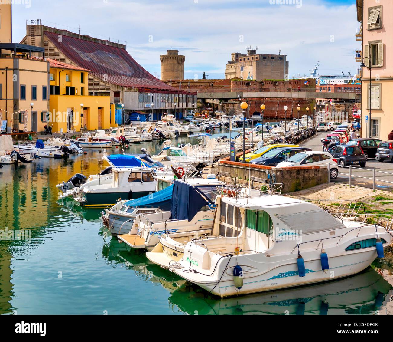 Scali delle Ancore is a canal-side street in Livorno's Venezia Nuova ...