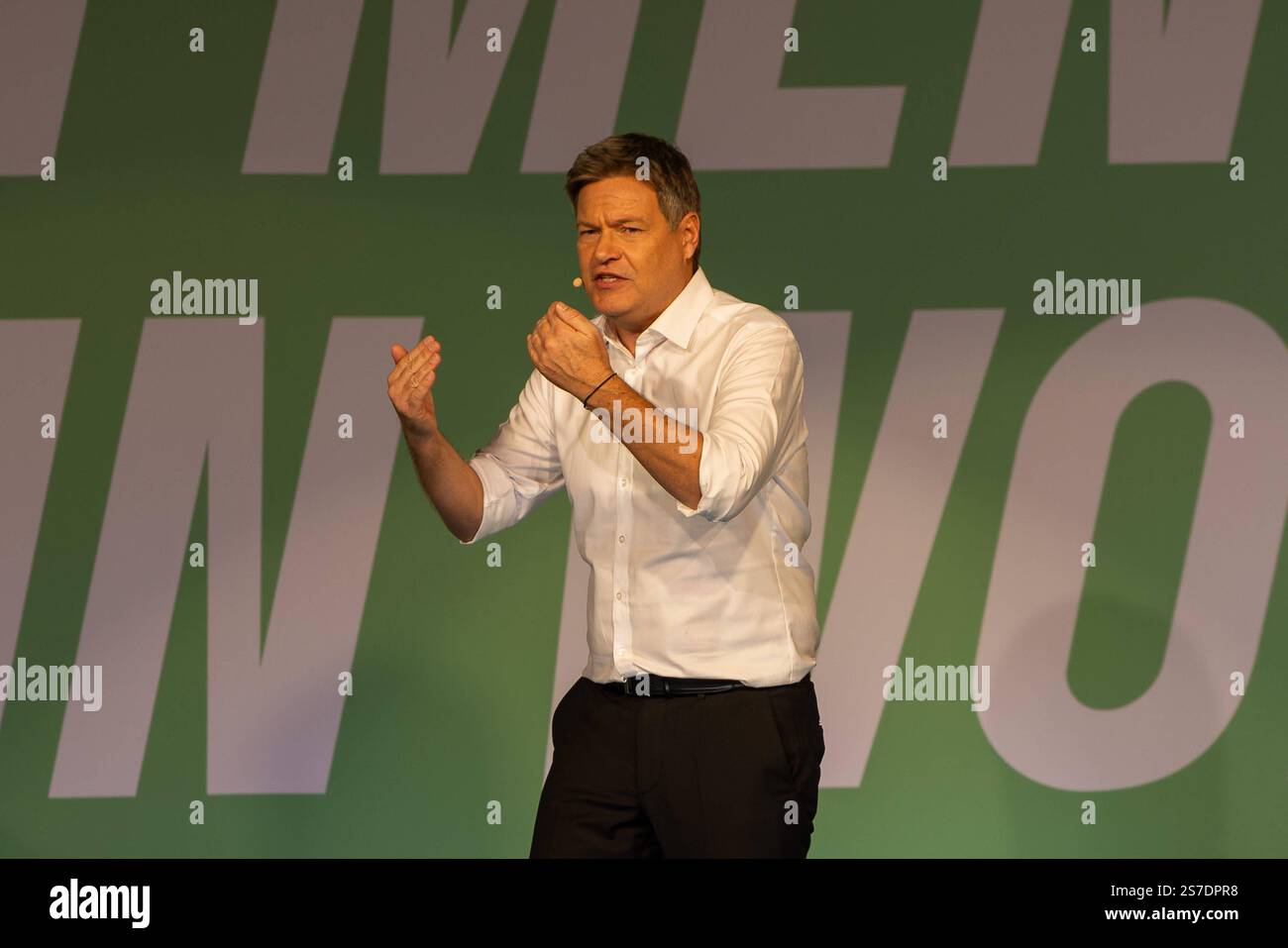 Bundestagswahl 2025: Robert Habeck auf Wahlkampftour, Nürnberg, 19.01. ...
