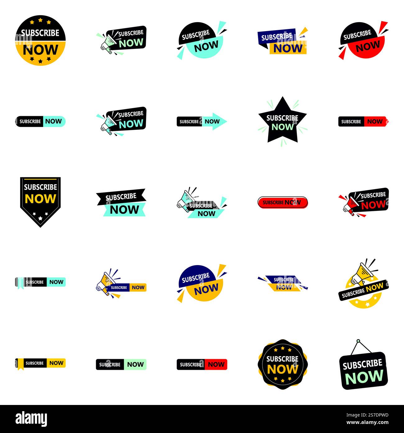 Get Ahead of the Game with Subscribe Now 25 Bold Vector Banners Pack ...