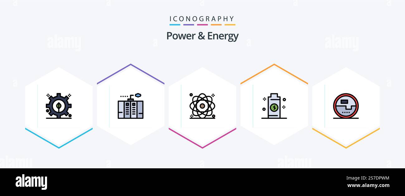 Power And Energy 25 FilledLine icon pack including construction and ...