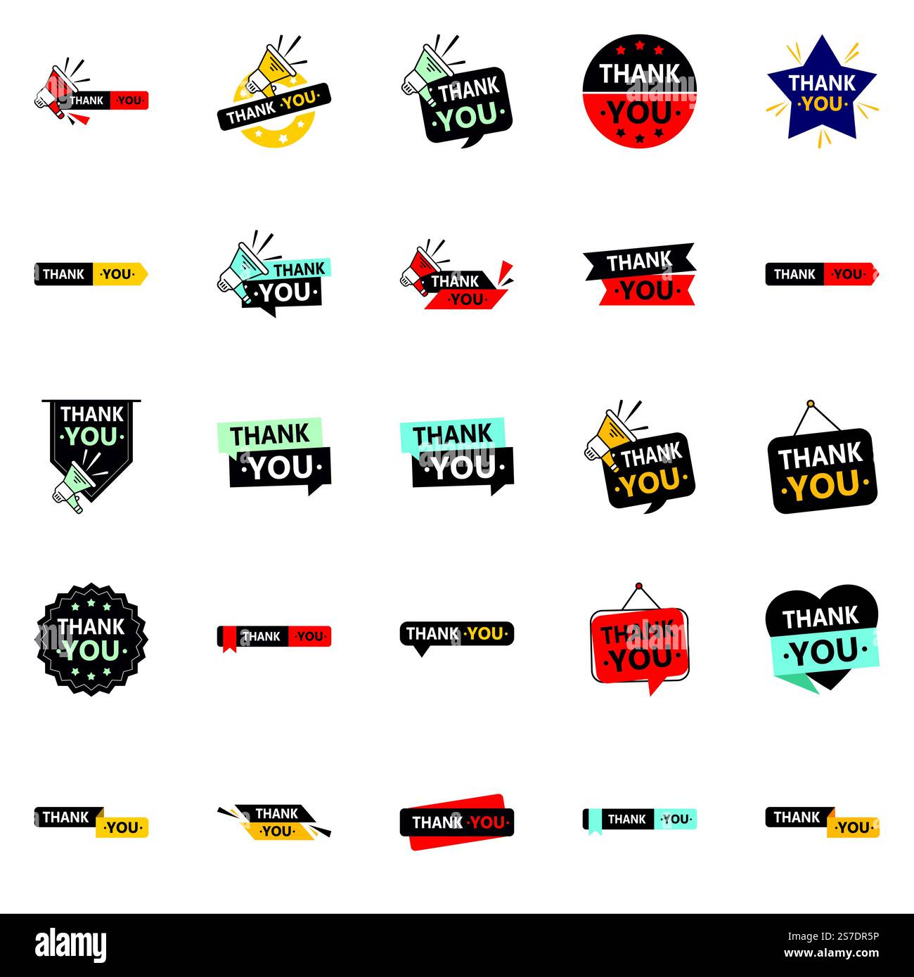 25 High quality Vector Designs to Say Thank You Stock Vector Image ...