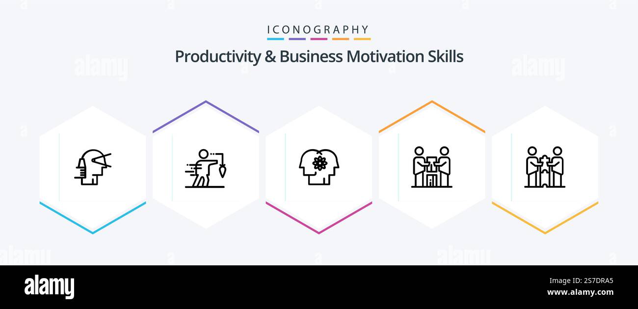 Productivity And Business Motivation Skills 25 Line icon pack including ...
