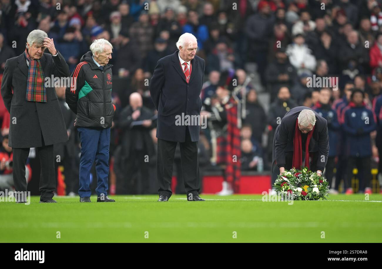 (left to right) Former Manchester United players Brian Kidd, Paddy ...