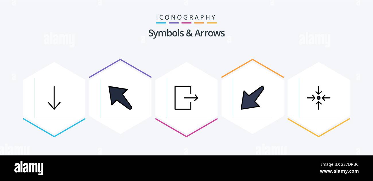 Symbols and Arrows 25 FilledLine icon pack including . arrow ...