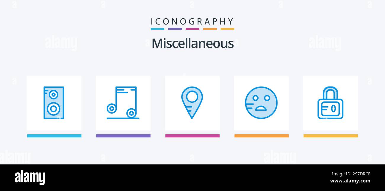 Miscellaneous Blue 5 Icon Pack Including . school. study. lock ...