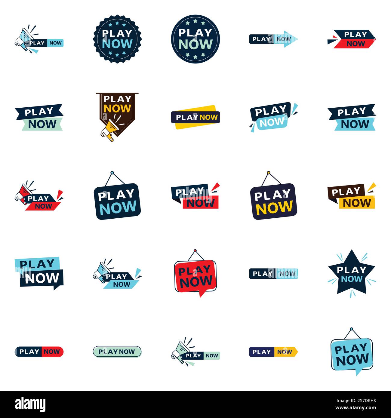 25 Dynamic Play Now Banners to Help You Promote Your Business Stock ...