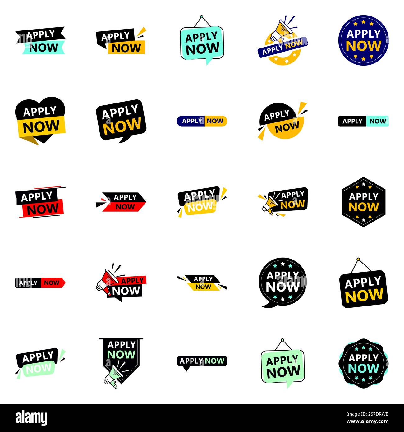 25 Creative Apply Now Banners to Help You Stand Out Stock Vector Image ...