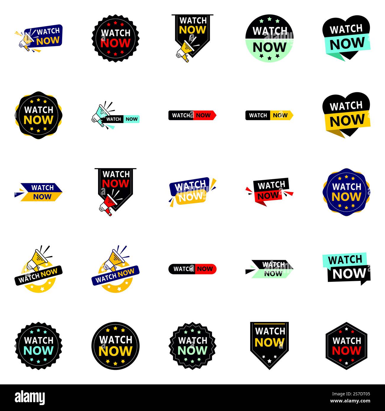 25 Dynamic Watch Now Banners to Help You Promote Your Business Stock ...