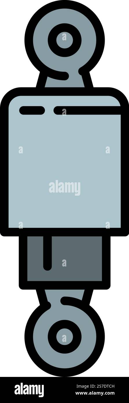 Car rear suspension icon outline vector. Car service. System gear. Car ...