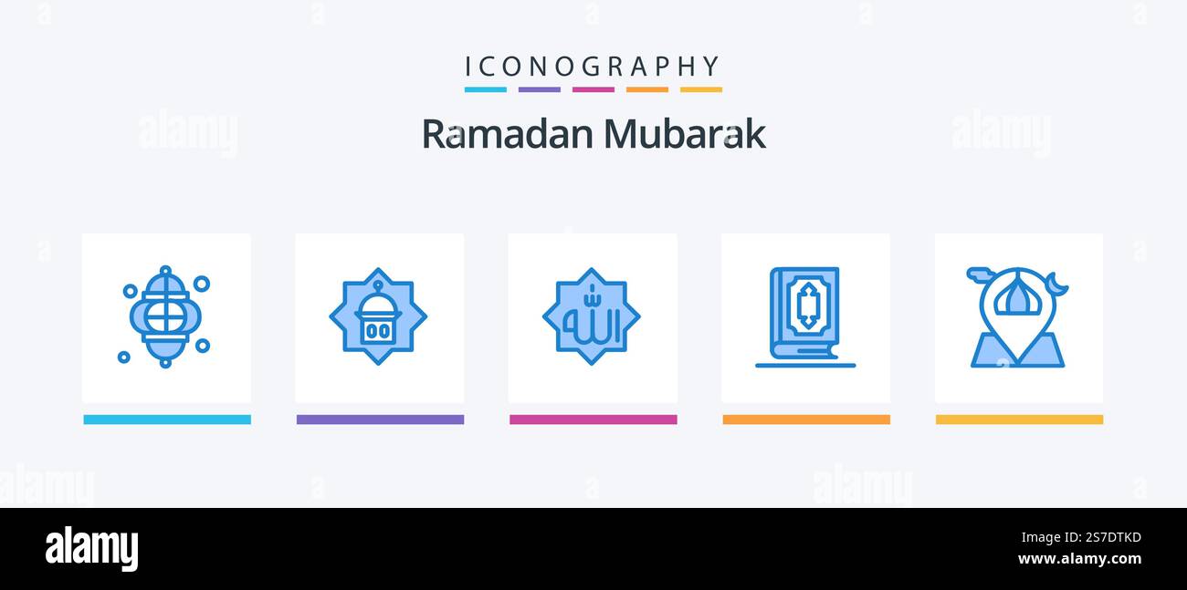 Ramadan Blue 5 Icon Pack Including islam. quran. islam. calligraphy ...