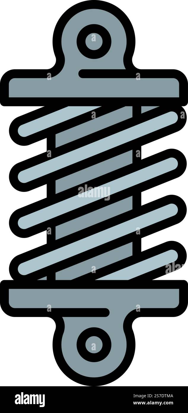 Car front suspension icon outline vector. Gear system. Service system ...