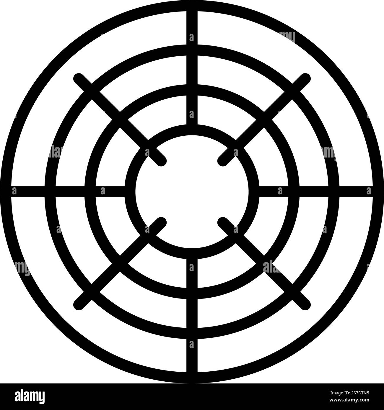Shooting target icon outline vector. Police element. Key weapon ...