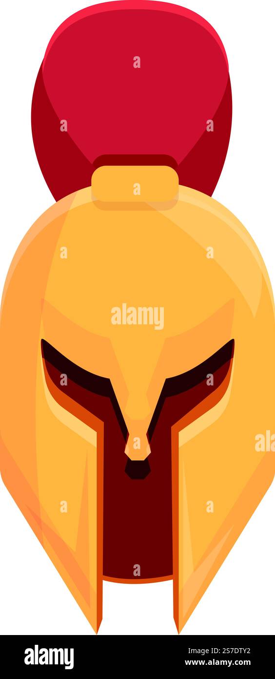 Ancient greece helmet icon cartoon vector. Greek statue. Roman shape ...