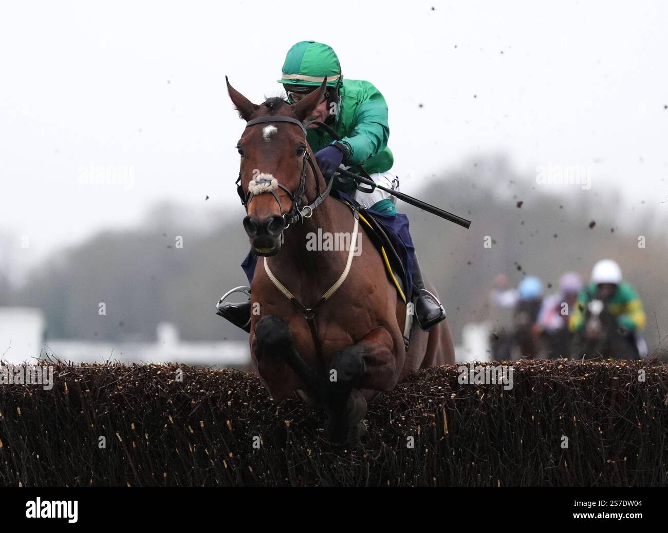 Matata ridden by J J Slevin on their way to winning the Fitzdares Great ...
