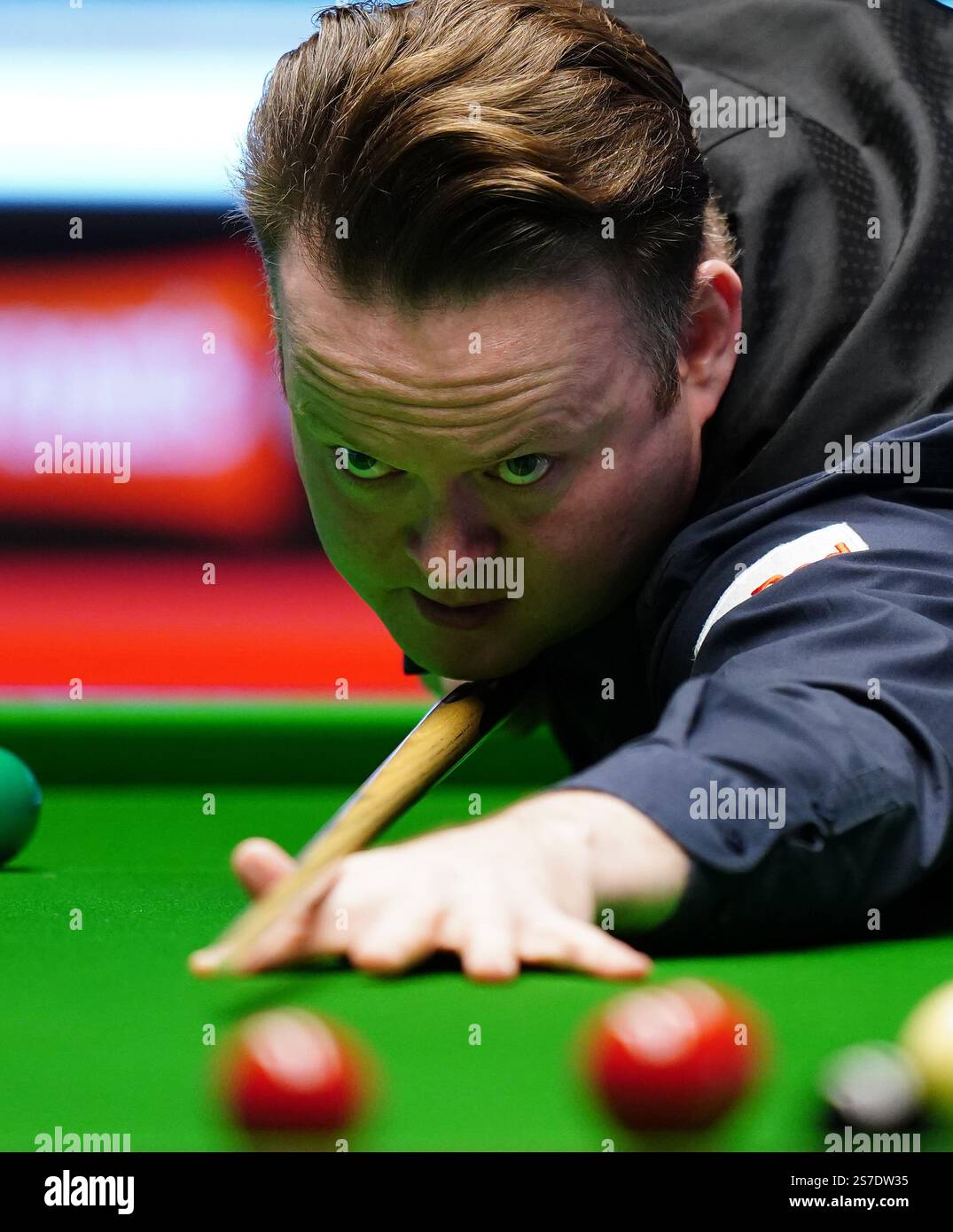 Shaun Murphy during his match against Kyren Wilson (not pictured) on ...
