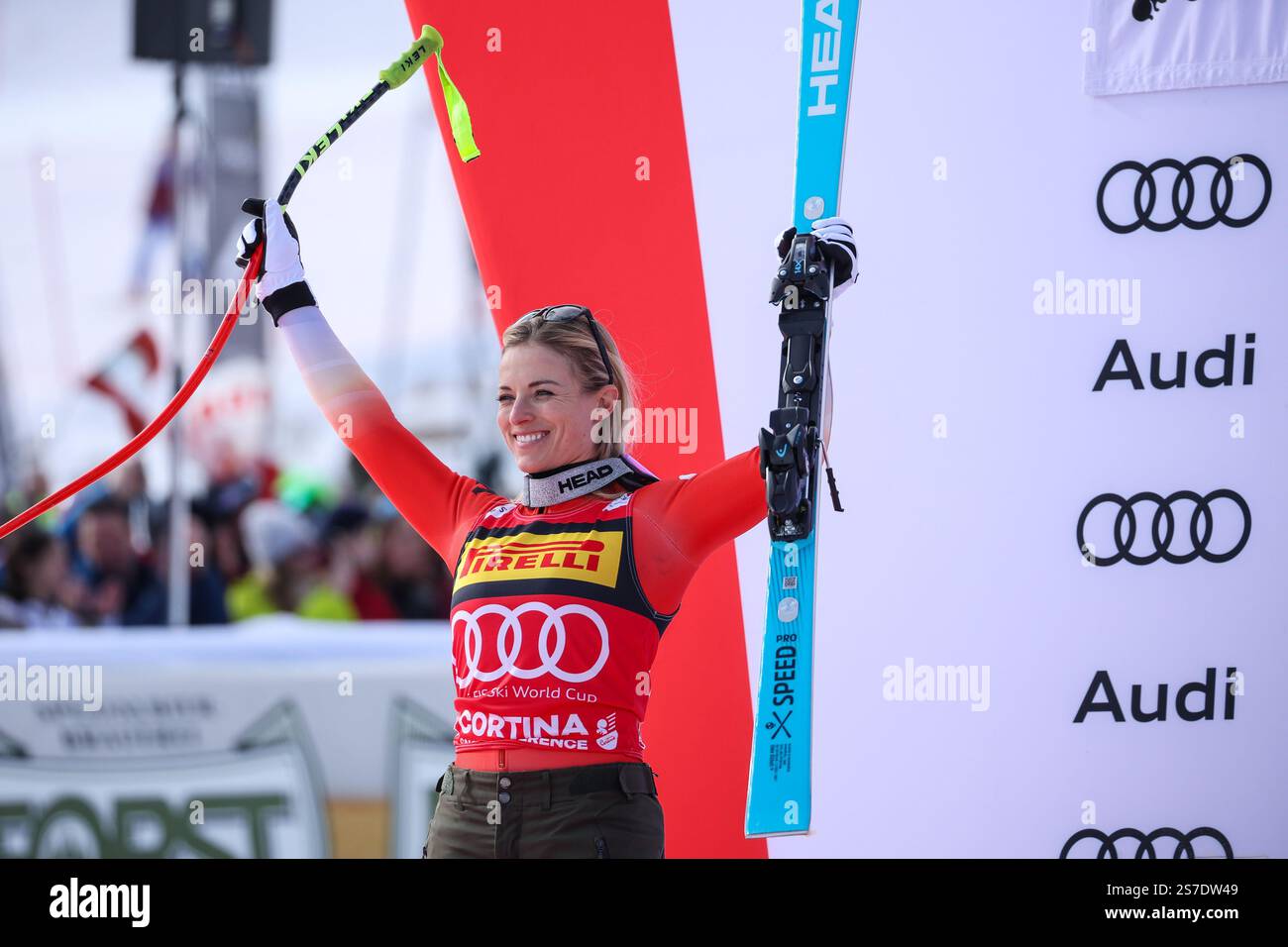 FIS Ski World Cup 2024-2025 - Womenâ??s World Cup Super G Cortina Sunday 19 January 2025 Second ...