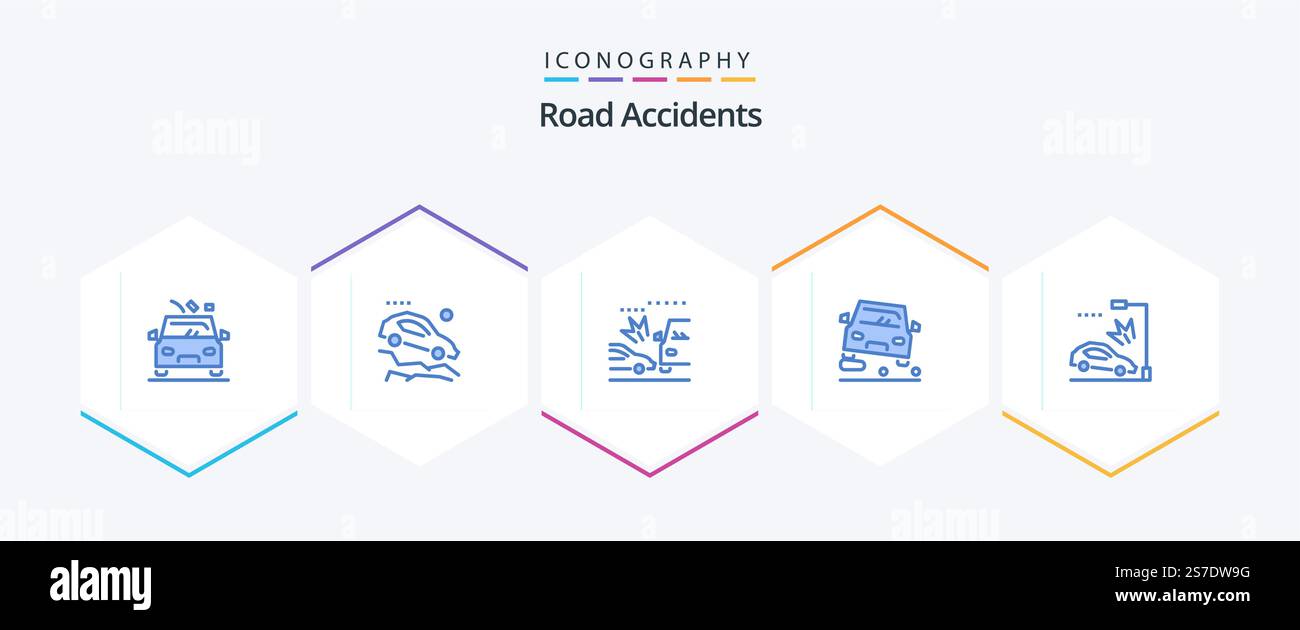 Accidents traffic jam Stock Vector Images - Alamy