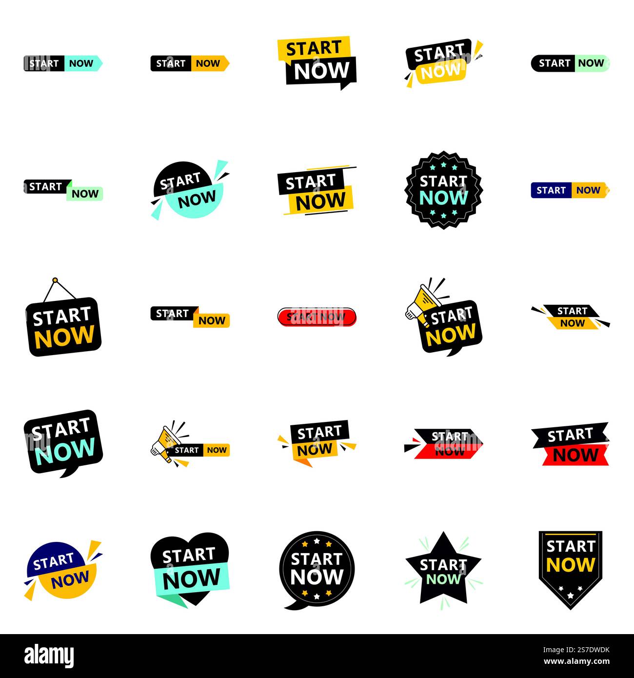 Start Now 25 Fresh Typographic Designs for an updated initiation ...