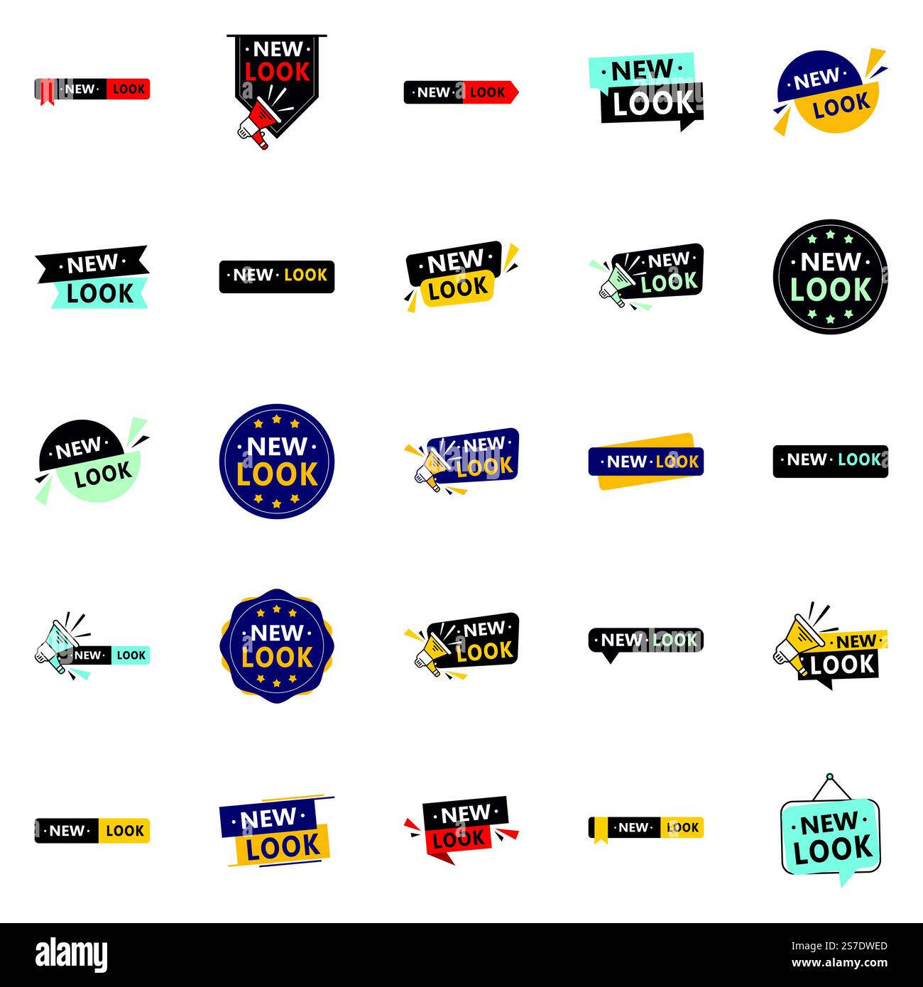 25 fresh vector images for a new look in your branding Stock Vector ...