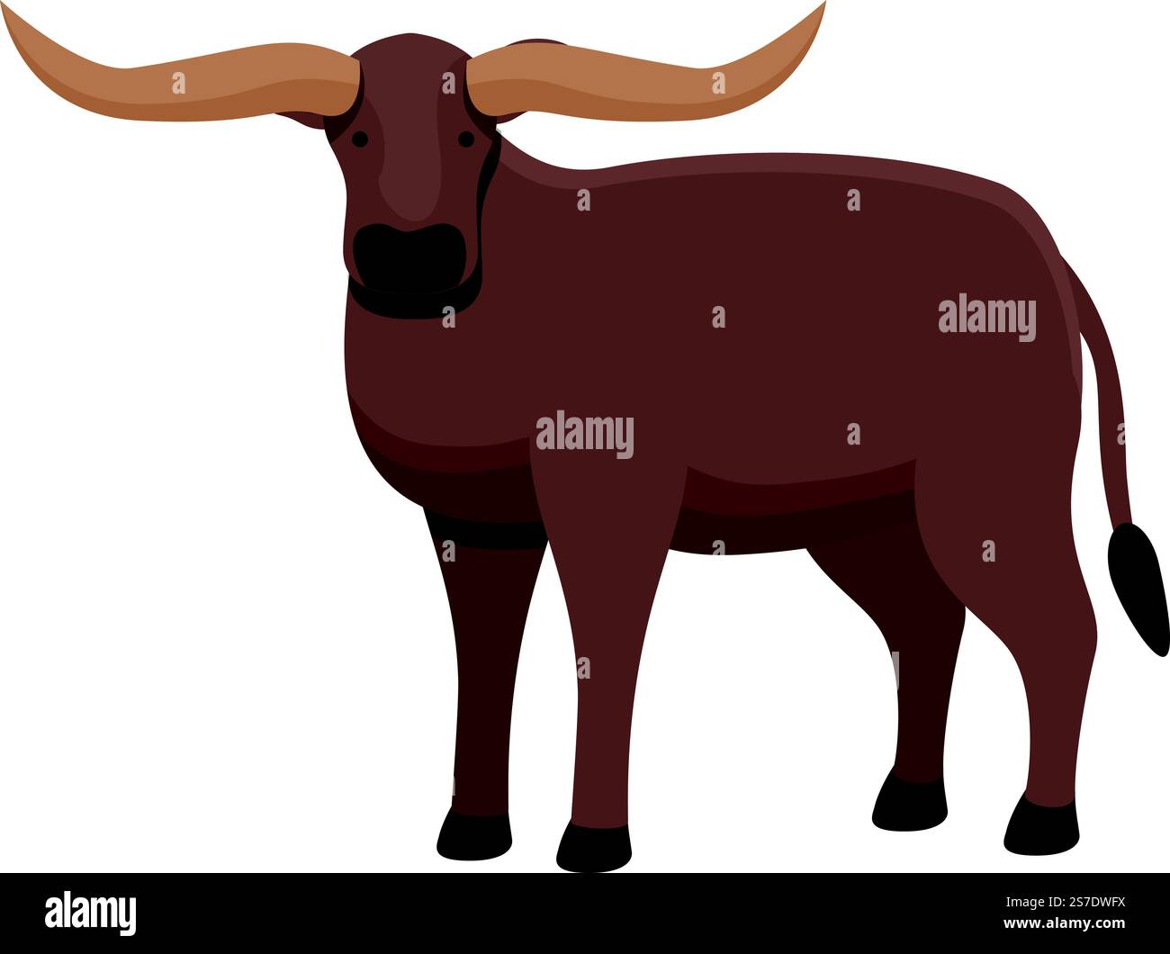 Breed cow icon cartoon vector.Dairy farm. Animal beef. Breed cow icon ...