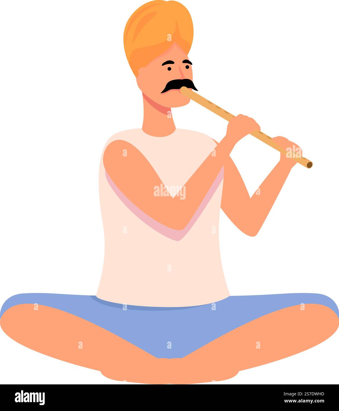 Person flute icon cartoon vector. Snake charmer. Turban art. Person ...