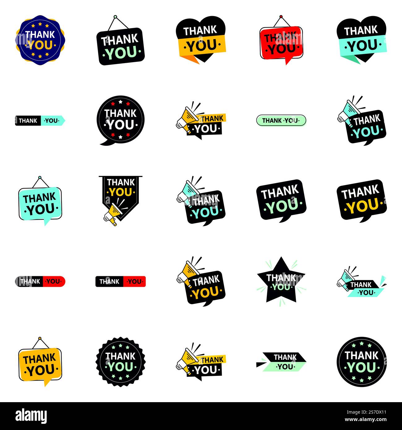 25 Innovative Vector Designs to Say Thank You Stock Vector Image & Art ...