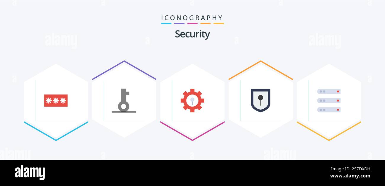 Security 25 Flat icon pack including hosting. database. security ...