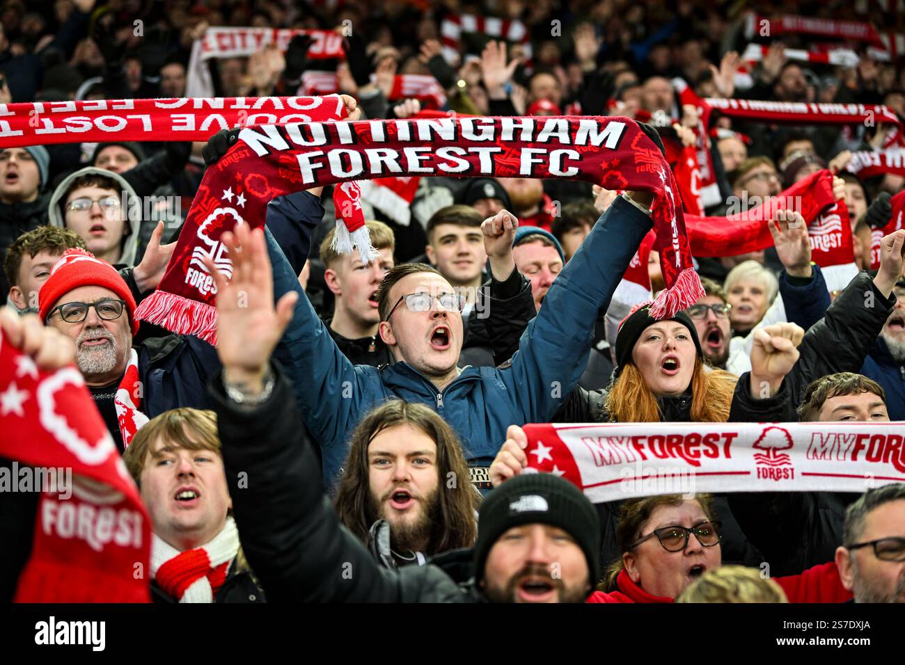 The City Ground, Nottingham, UK. 19th Jan, 2025. Premier League ...