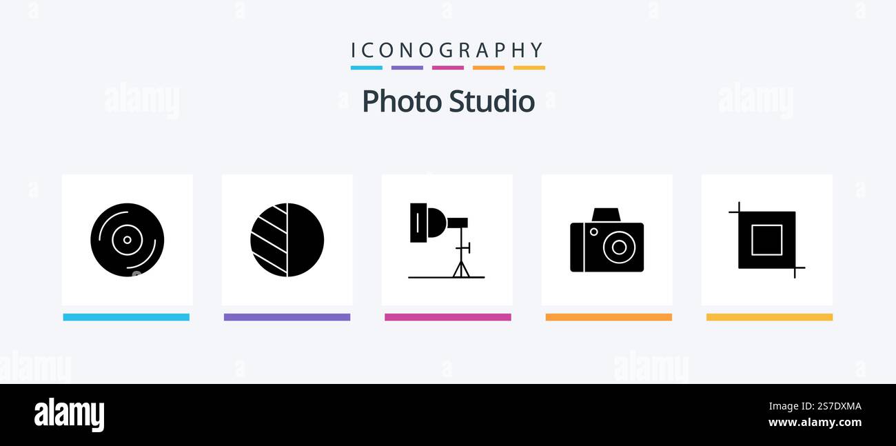 Photo Studio Glyph 5 Icon Pack Including . transform. photography. tool ...