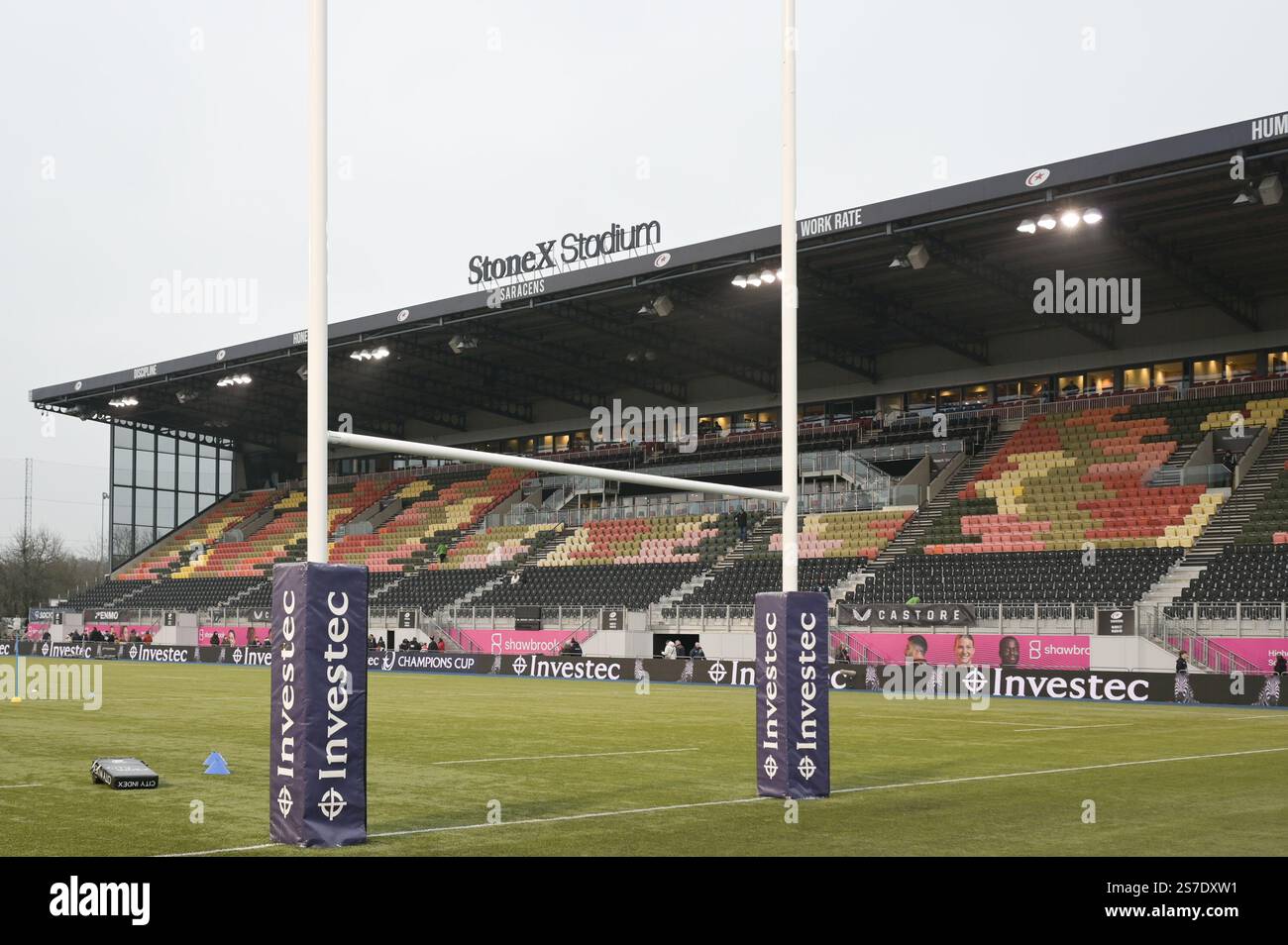 The StoneX Stadium ready for the Investec Champions Cup match between ...