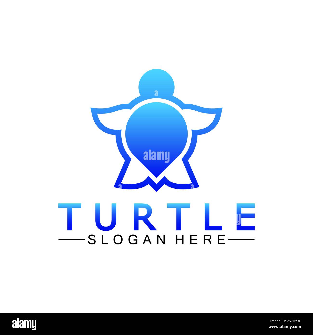 Turtle icon, Sea turtle vector illustration, Logo for buttons, websites ...