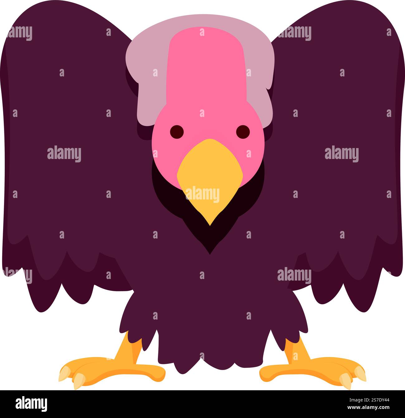 Vulture icon cartoon vector. Nature bird. Evil griffon. Vulture icon ...