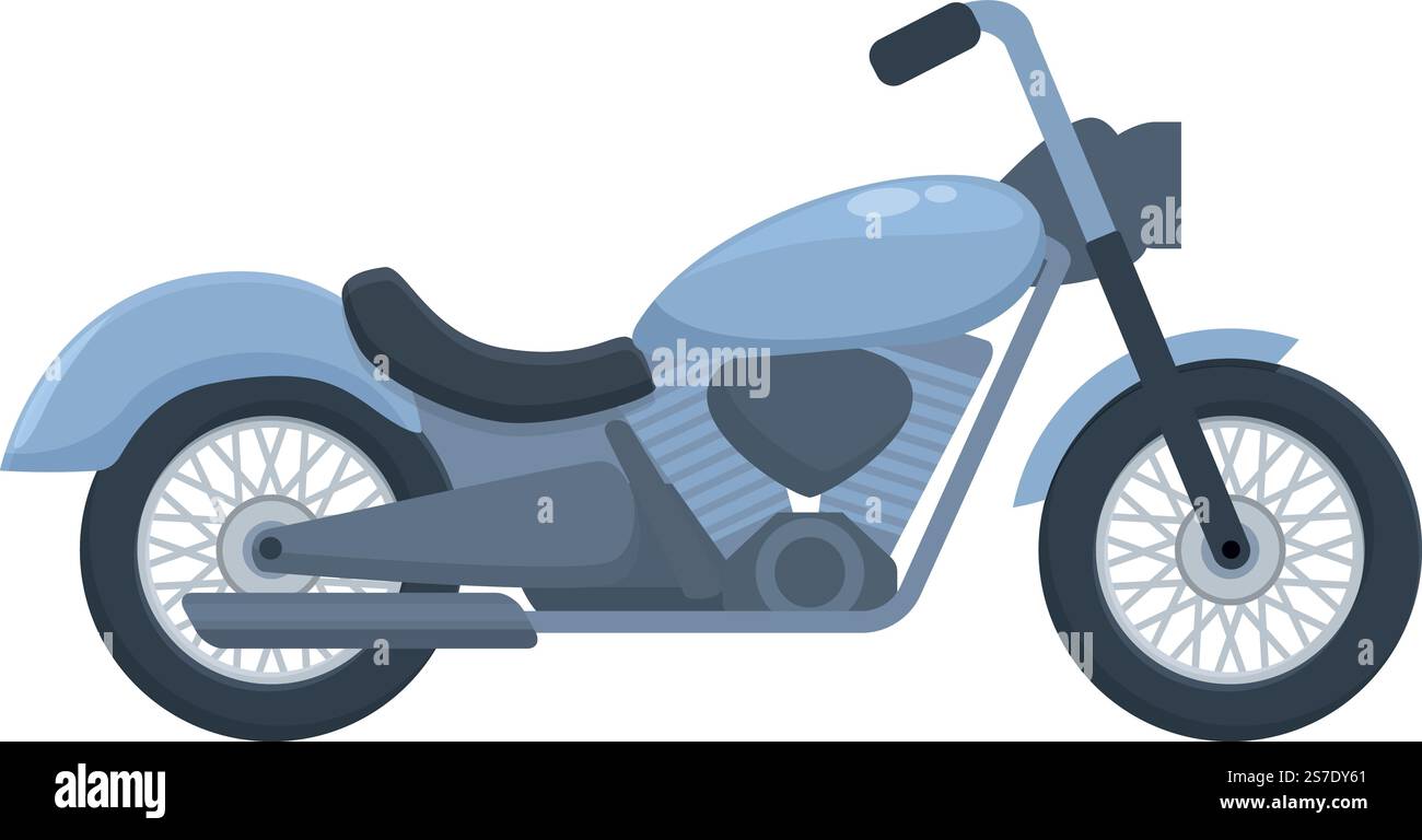 Biking chopper icon cartoon vector. Road bike. Motor ride. Biking ...