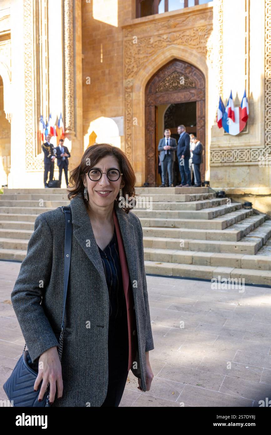 Beirut, Lebanon. 17th Jan, 2025. Rima Abdul Malak, seen at the Pine Residence, in Beirut ...