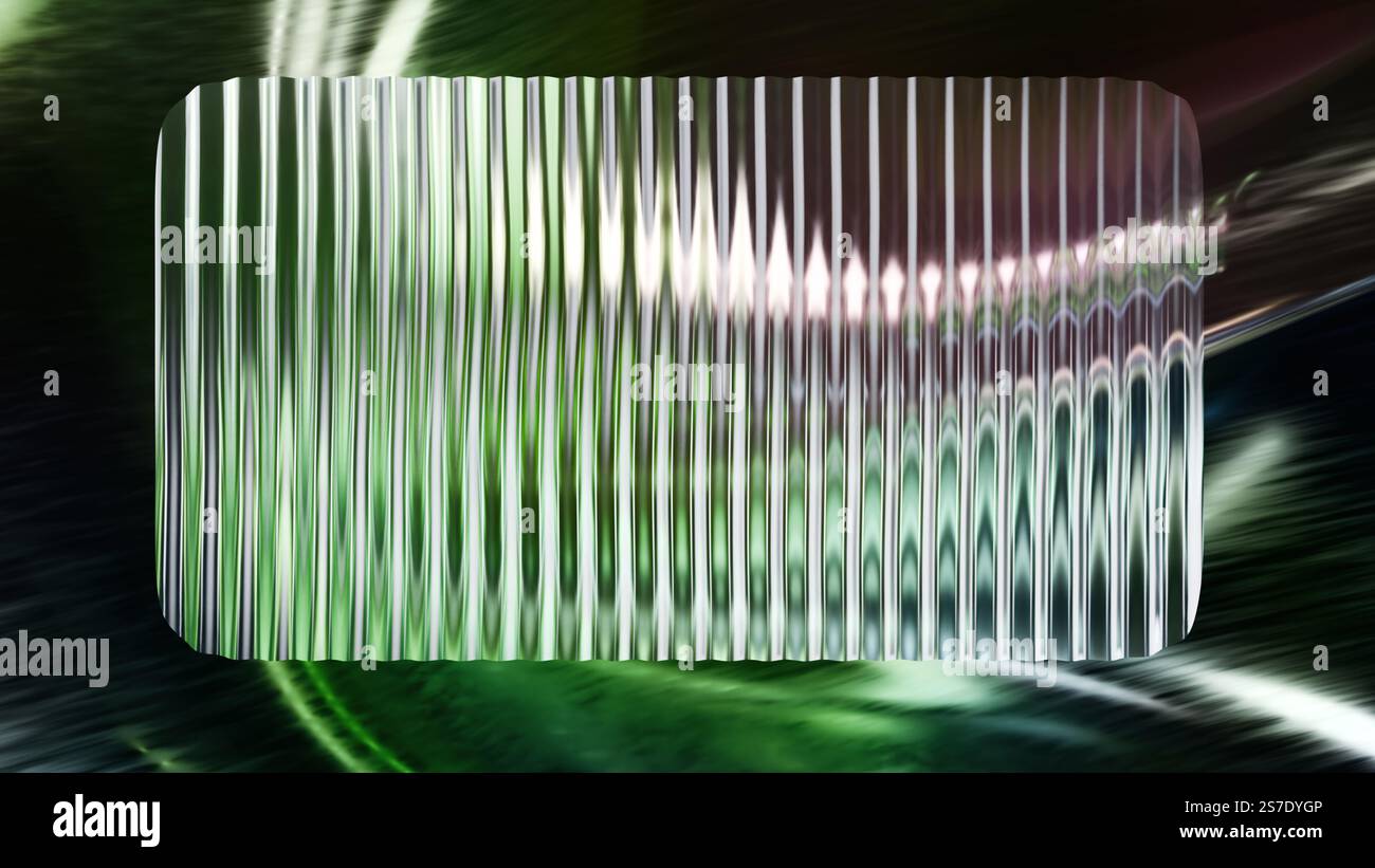 Abstract reeded glass design with vibrant colors. 3d rendering Stock ...