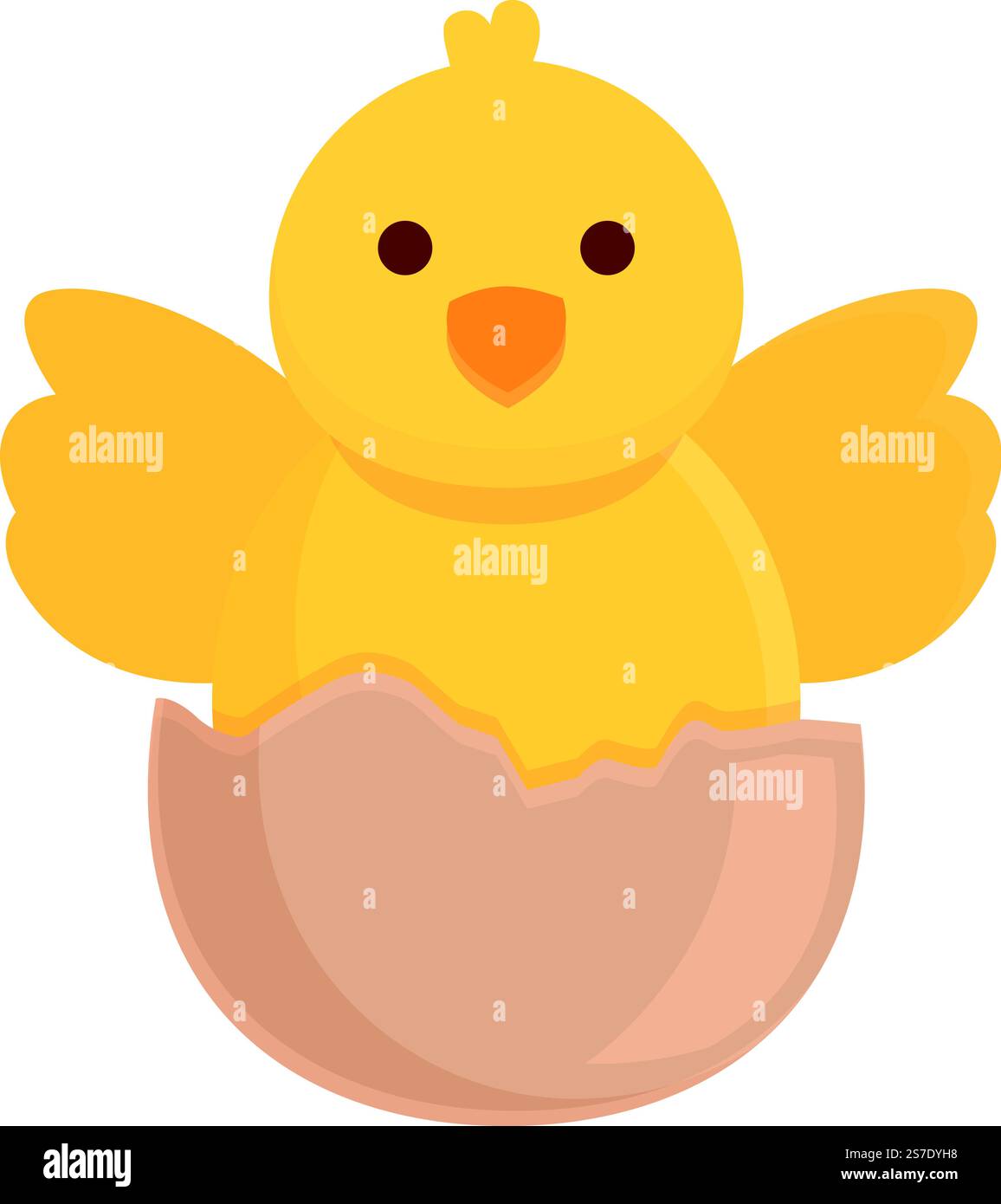 Chicken hatching icon cartoon vector. Egg baby. Little farm. Chicken ...