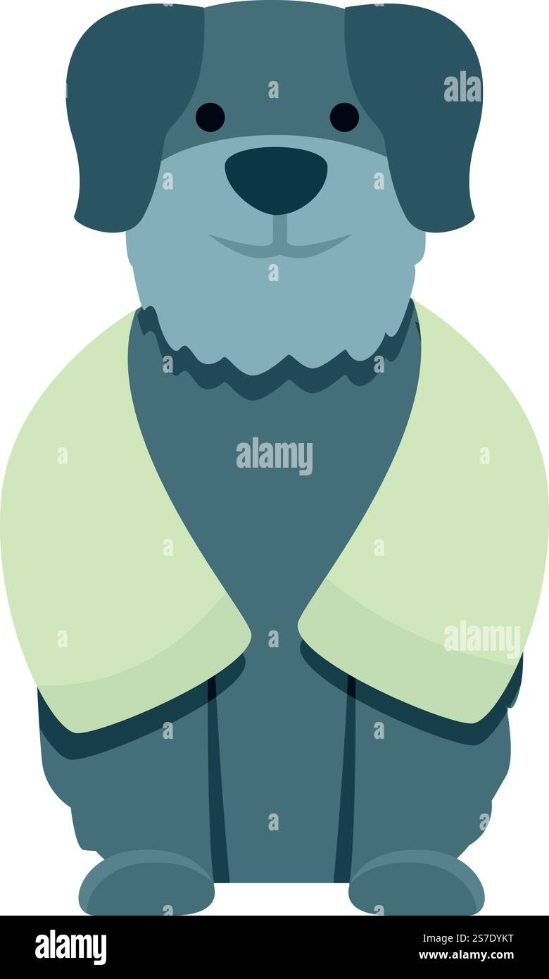 Care dog icon cartoon vector. Spa animal. Soap salon. Care dog icon ...