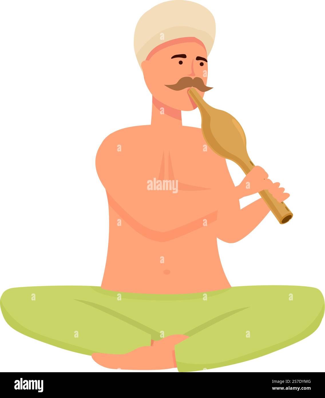 Reptile charmer icon cartoon vector. India snake. Asian care. Reptile ...