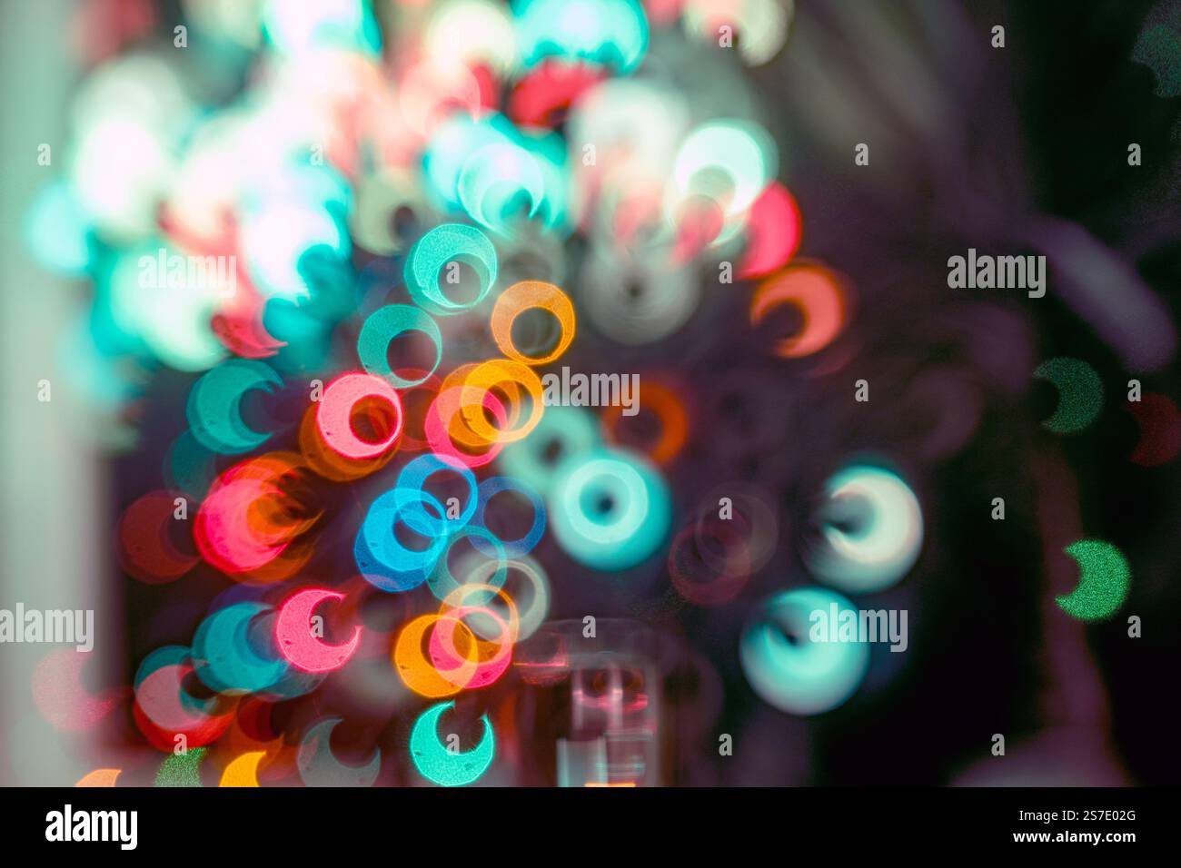 blurred and unclear, abstract, colorful, different shapes and ...