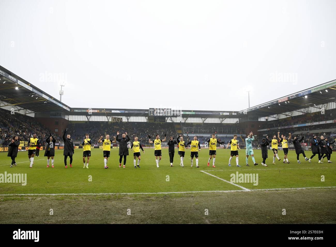 BREDA - NAC celebrates victory during the Dutch Eredivisie match ...