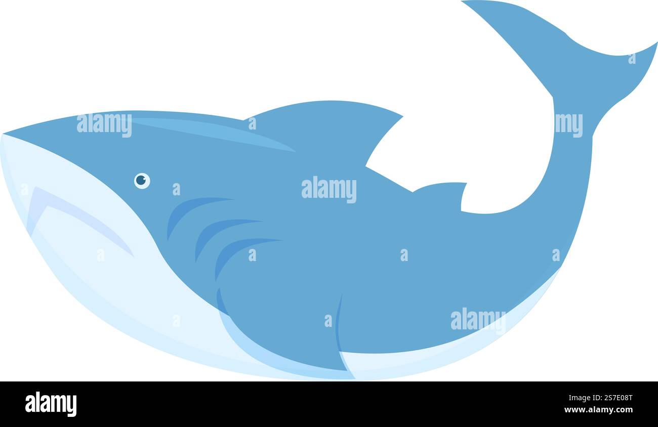 Cute shark icon cartoon vector. Danger sign. Sea beach. Cute shark icon ...