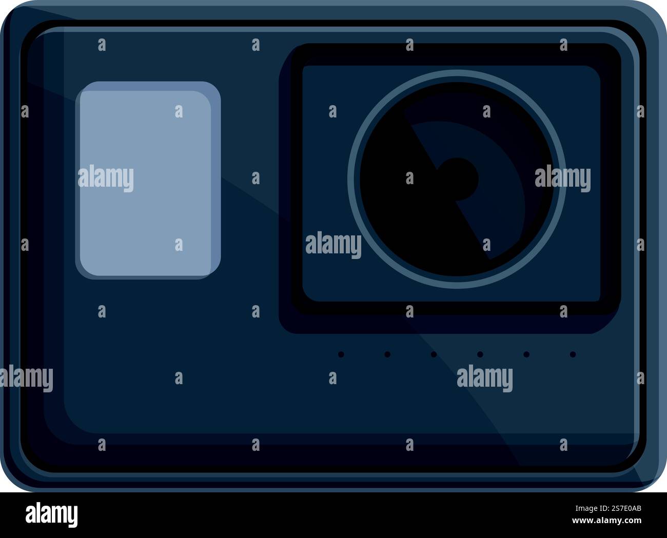 Recorder camera icon cartoon vector. Go pro action. Car dashcam ...