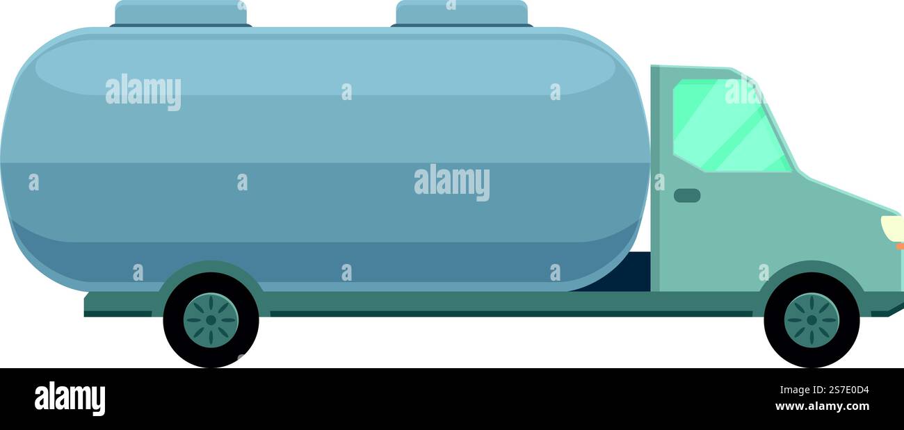 Water tank truck icon cartoon vector. Delivery service. Door mask ...