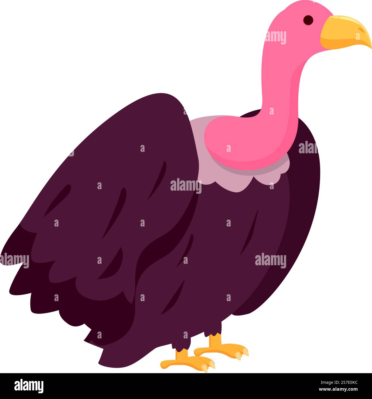 Evil vulture icon cartoon vector. Nature bird. Africa griffin. Evil ...