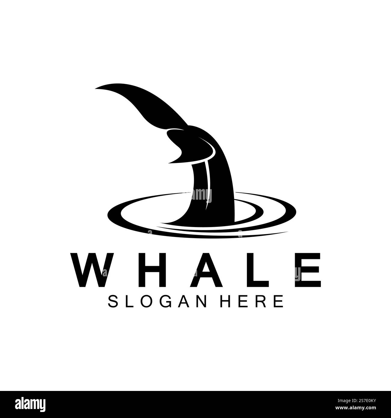 whale tail logo vector illustration design. Whale tail graphic icon ...