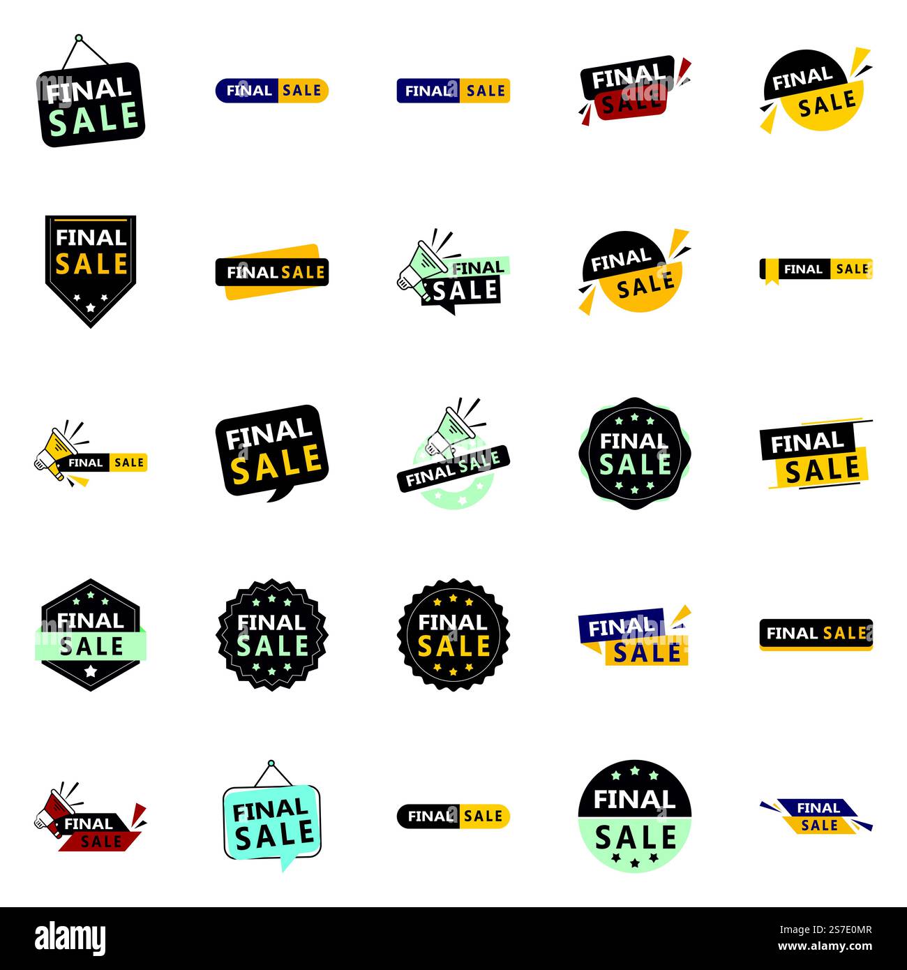 25 Stunning Final Sale Graphic Elements for Online Stores Stock Vector ...