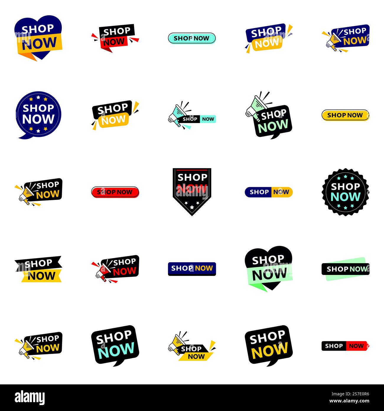 25 Dynamic Shop Now Sale Banners to Help You Promote Your Business Stock Vector Image & Art - Alamy